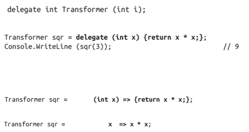 CSharp Basic Tutorial hapter-4-4 Lambda 表达式 | chaoqiang's Blog
